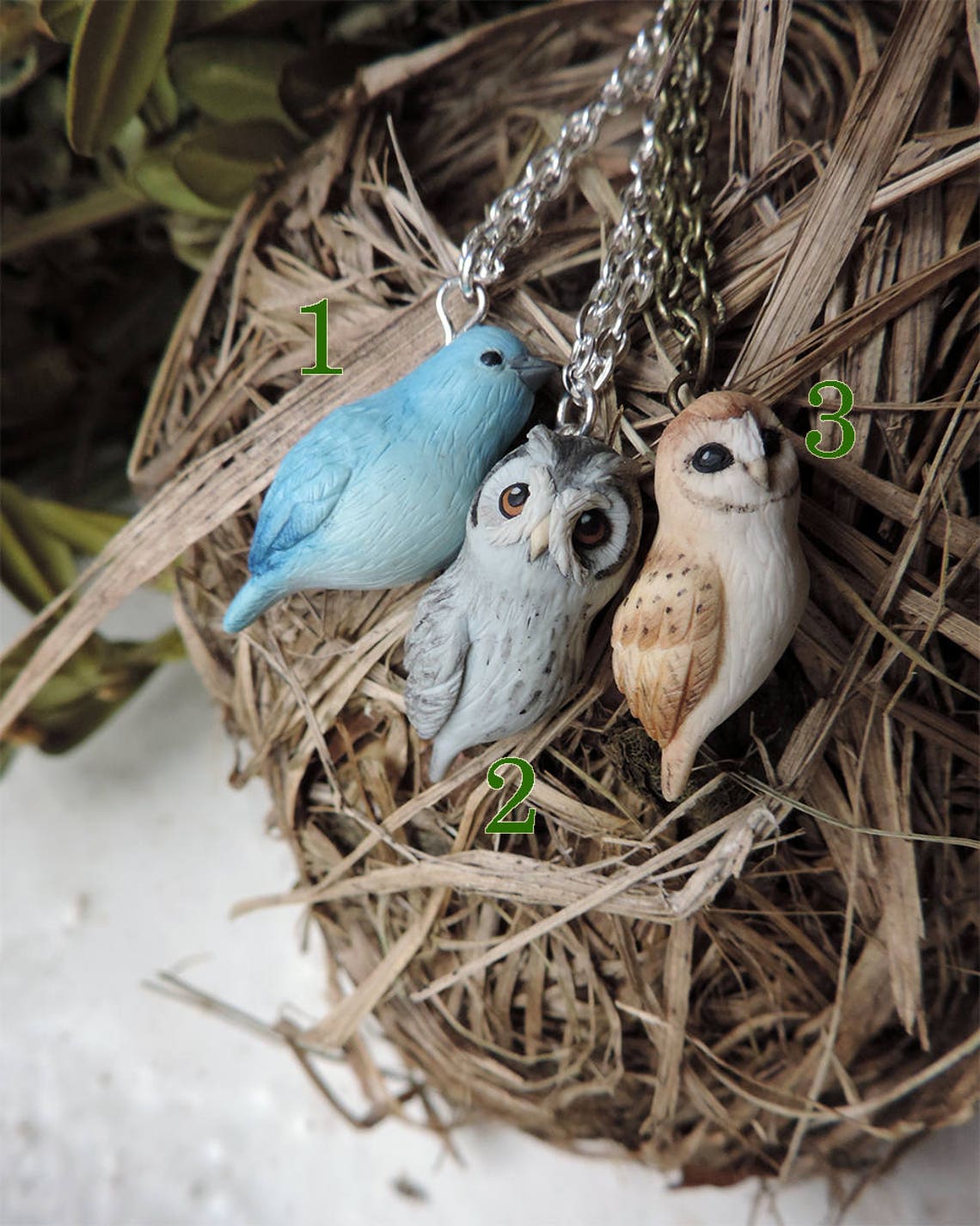 Small Bird Pendant Cute Little Birds Necklace Owls Jewelry - Etsy Australia