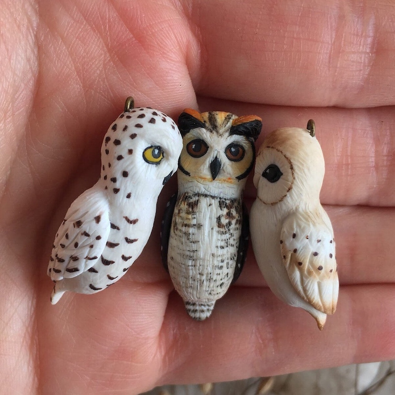 Polymer Clay Owl - Etsy