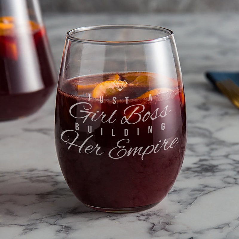 Boss Lady Wine Glass - Etsy