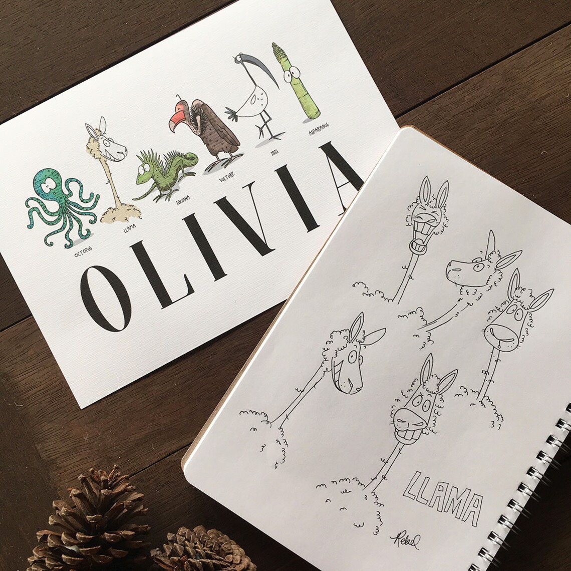 Animal Name Prints - Etsy