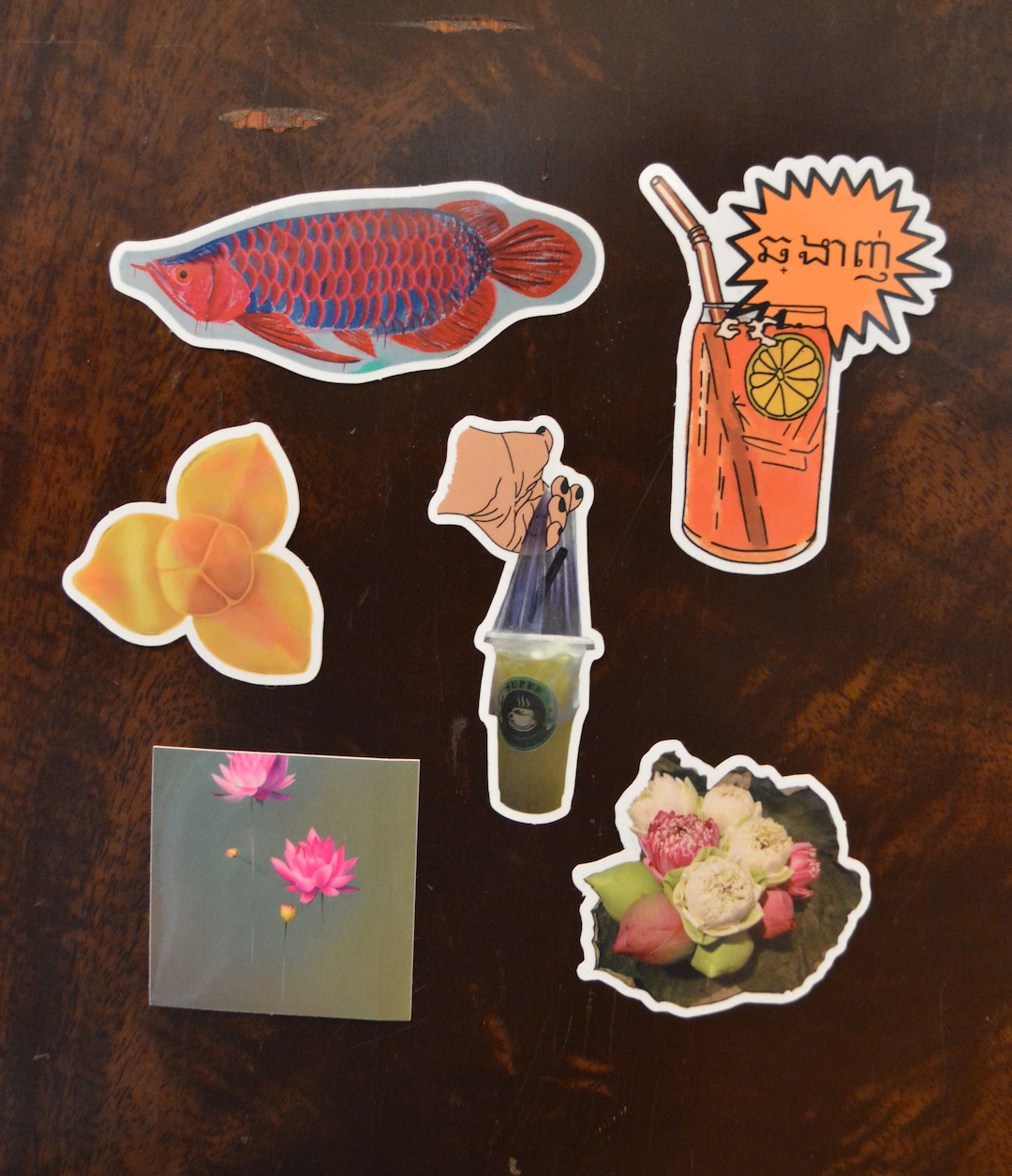 Cambodia Sticker Set of 6 - Seconds - Etsy