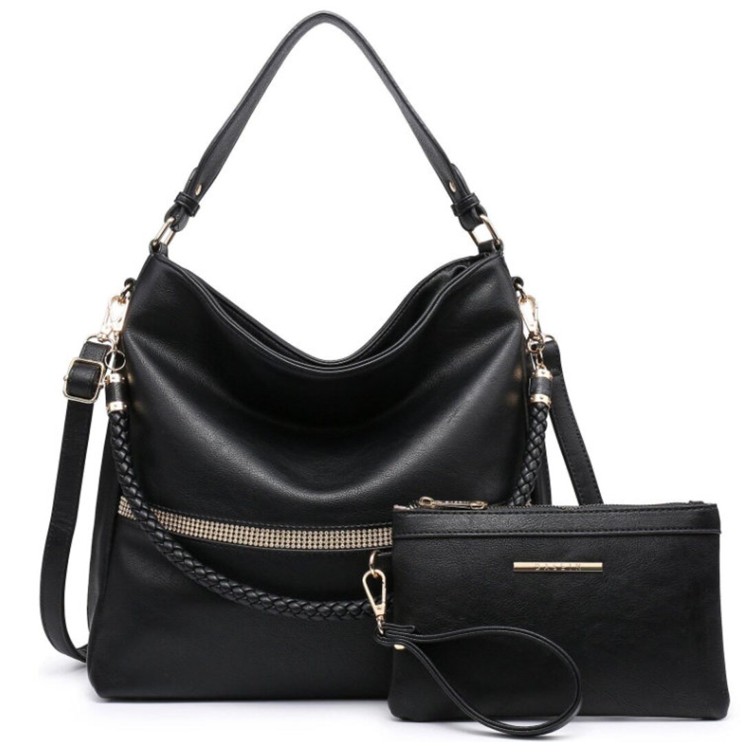 Black Women Concealed Carry Purses Handbags Faux Leather Hobo With ...