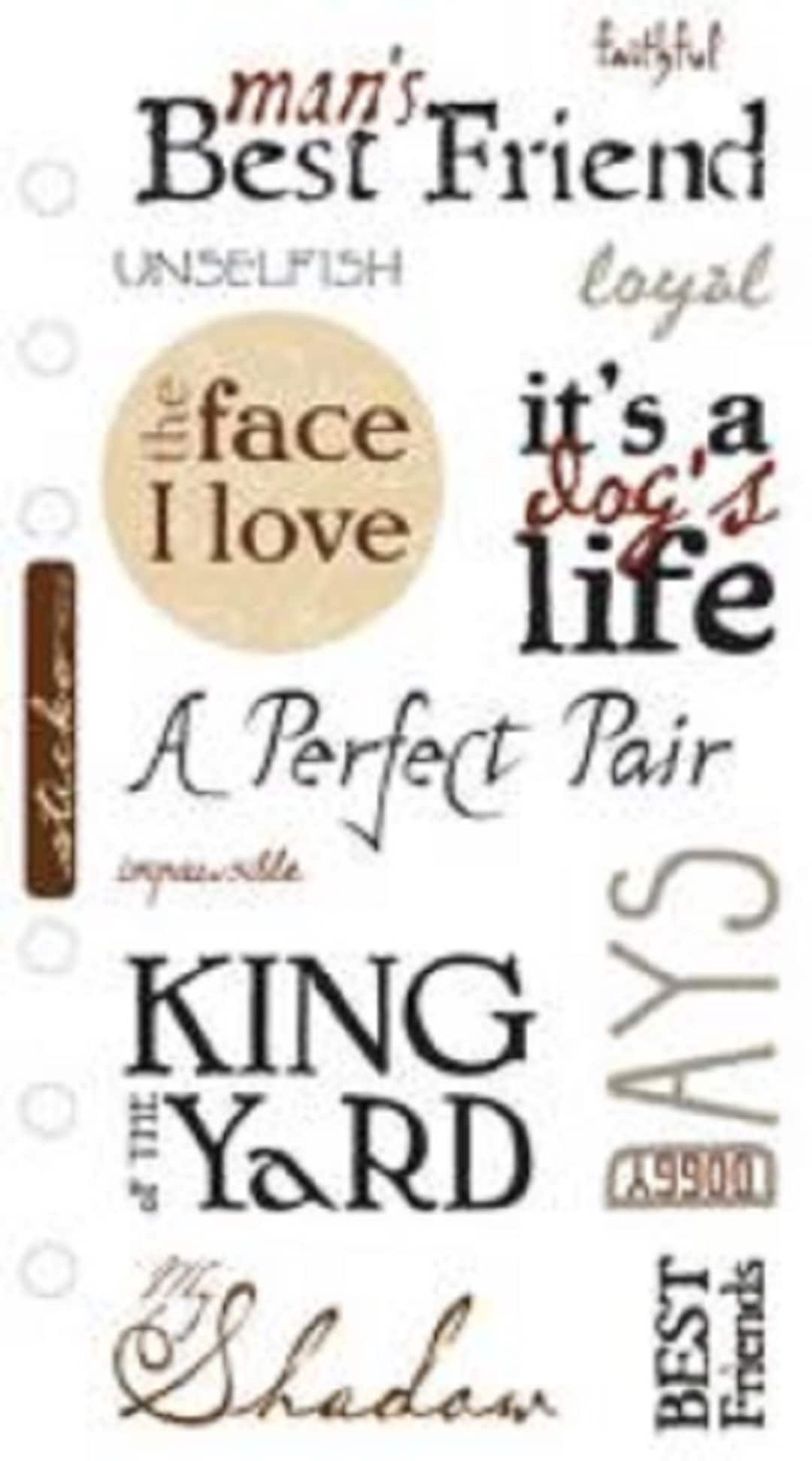 Sticko Phrase Cafe Man's Best Friend - Etsy