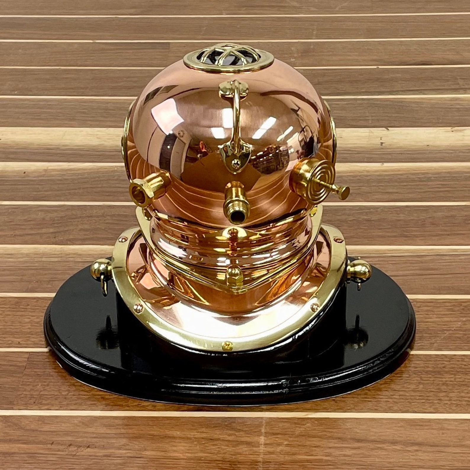 Copper and Brass Mark V Morse US Navy Diving Helmet Clock - Etsy