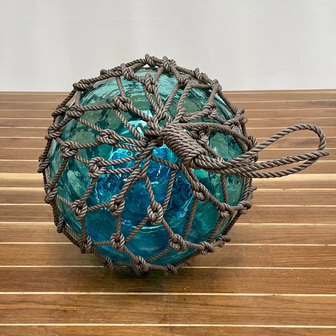 Aqua Sea Glass Float | USA SHIPPED - Etsy