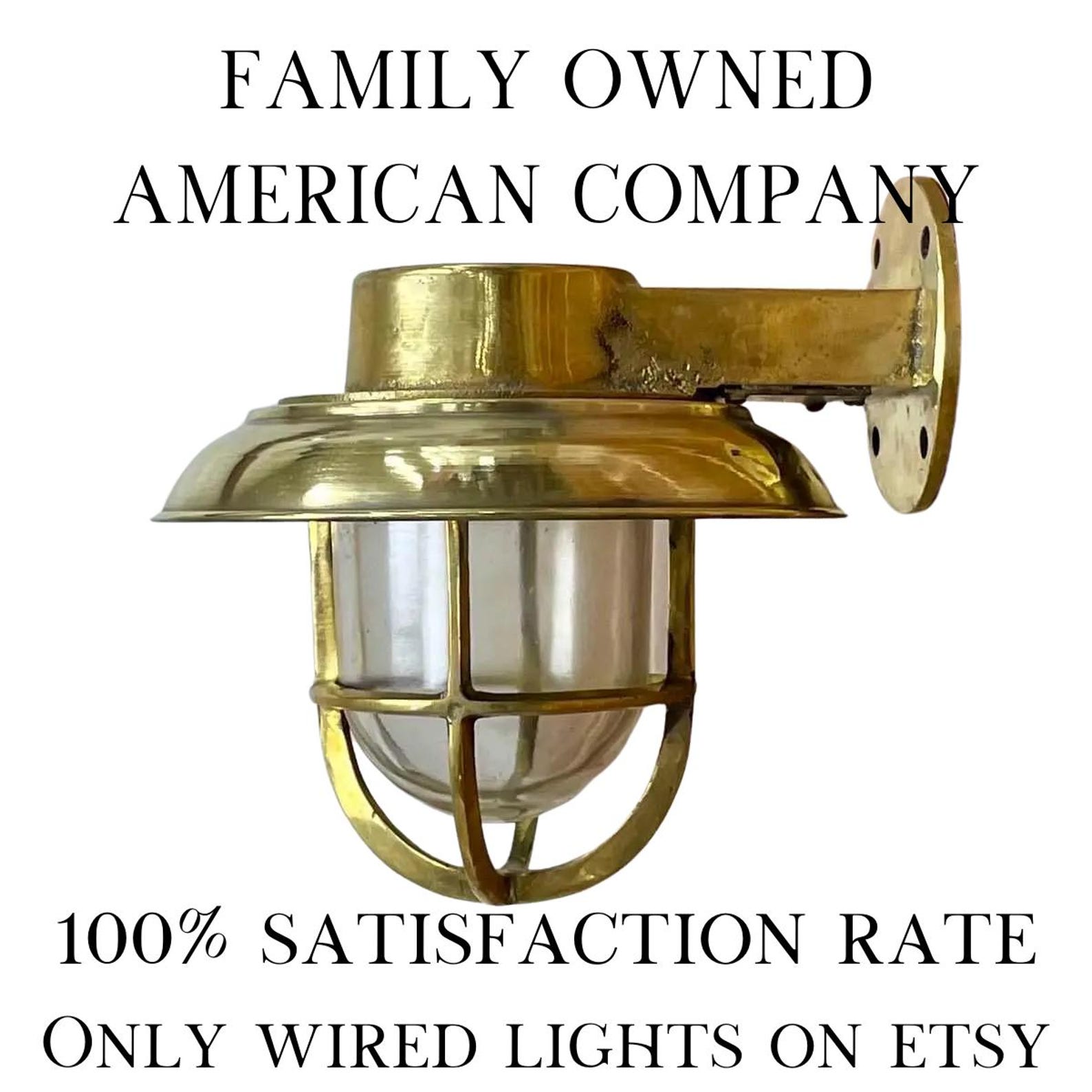 Brass Wall Sconce With Decorative Rain Cap - Etsy