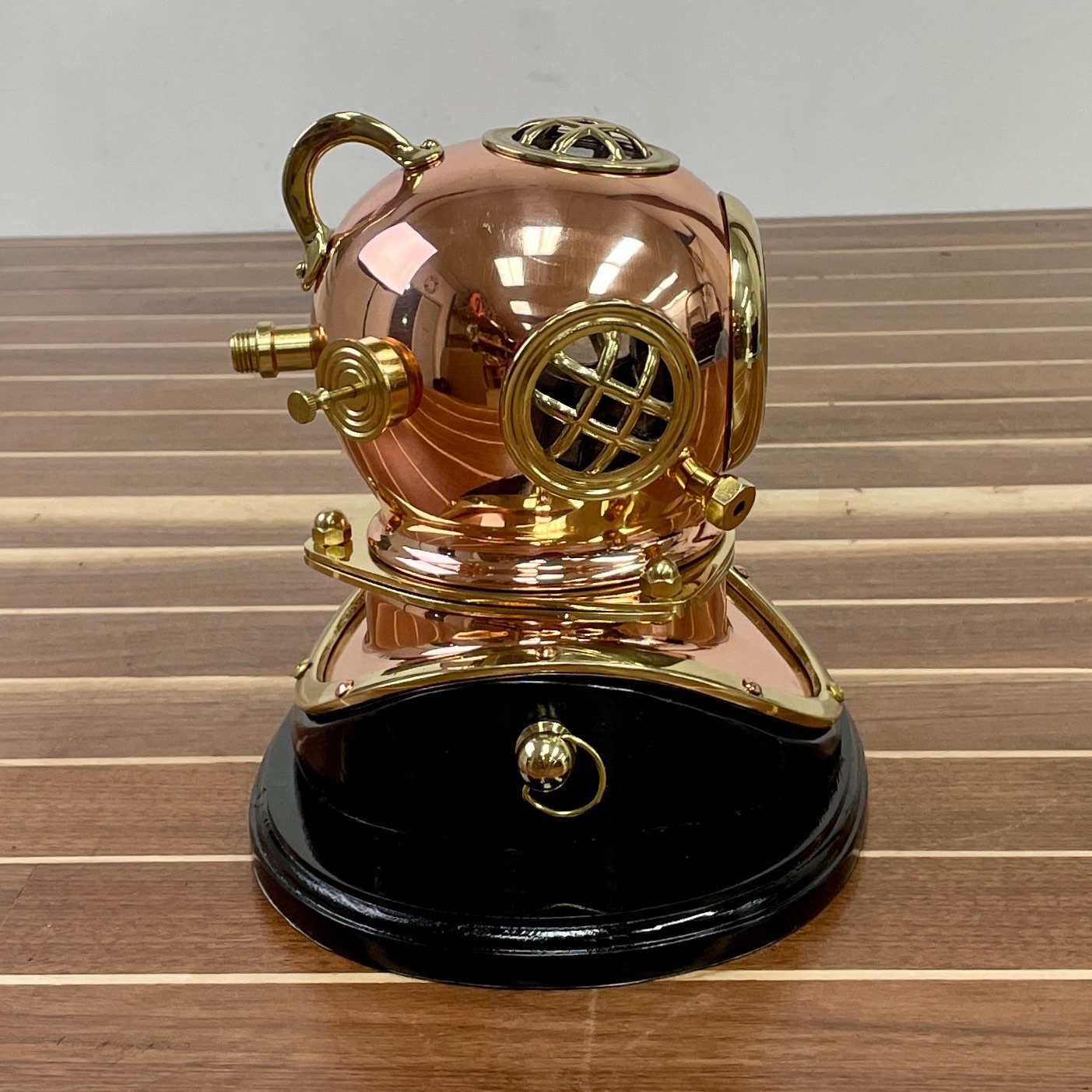 Copper and Brass Mark V Morse US Navy Diving Helmet Clock - Etsy