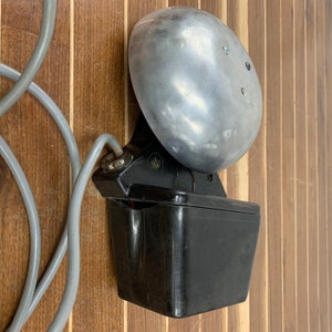 Vintage Electric Fire Alarm Bell With Switch - Etsy