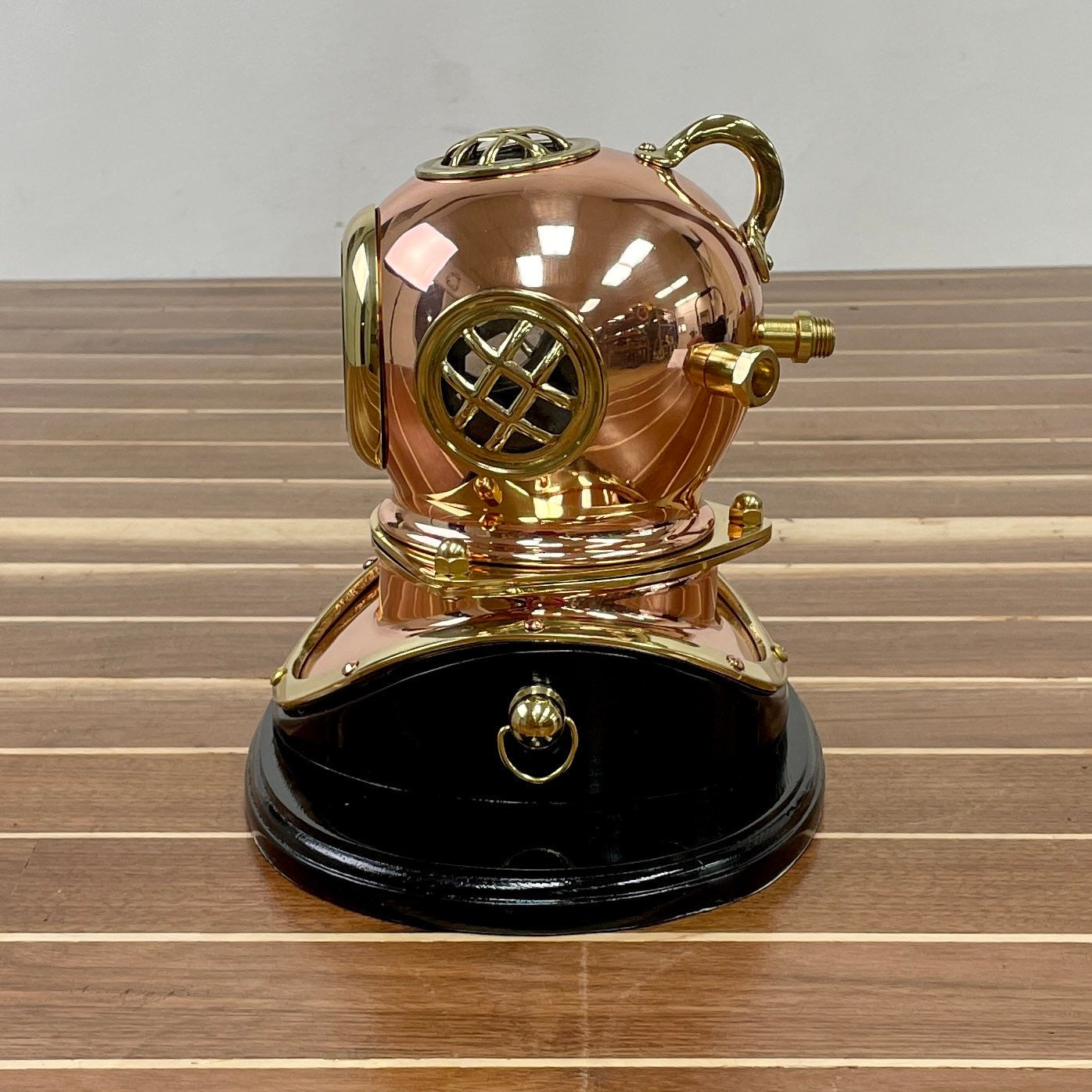 Copper and Brass Mark V Morse US Navy Diving Helmet Clock - Etsy