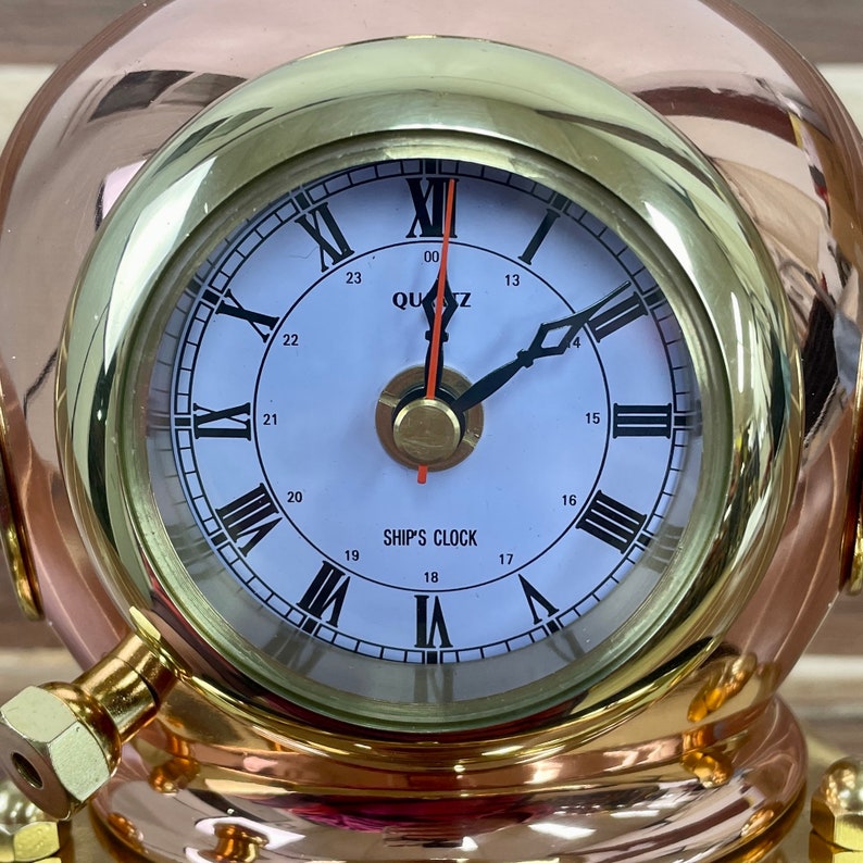 Copper and Brass Mark V Morse US Navy Diving Helmet Clock - Etsy