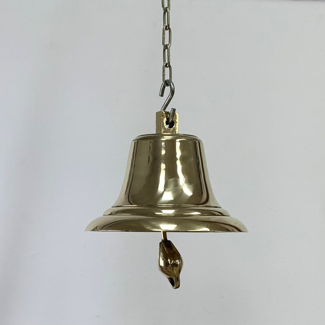 Salvaged Brass Plain Ship Bell - Etsy