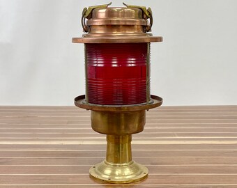 Brass Nautical Post Light - Etsy