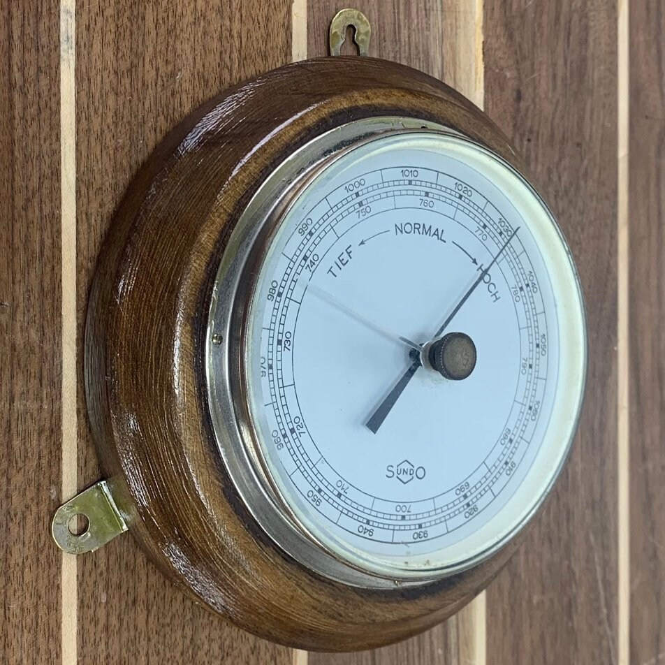Vintage Maritime SUNDO Barometer - Etsy