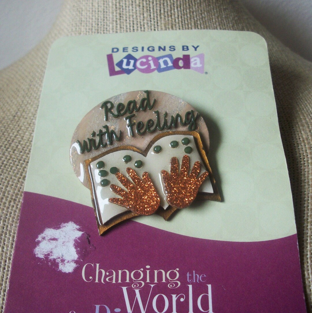 Rare Lucinda Book Pins Read With Feeling Pins by Lucinda 61818 - Etsy