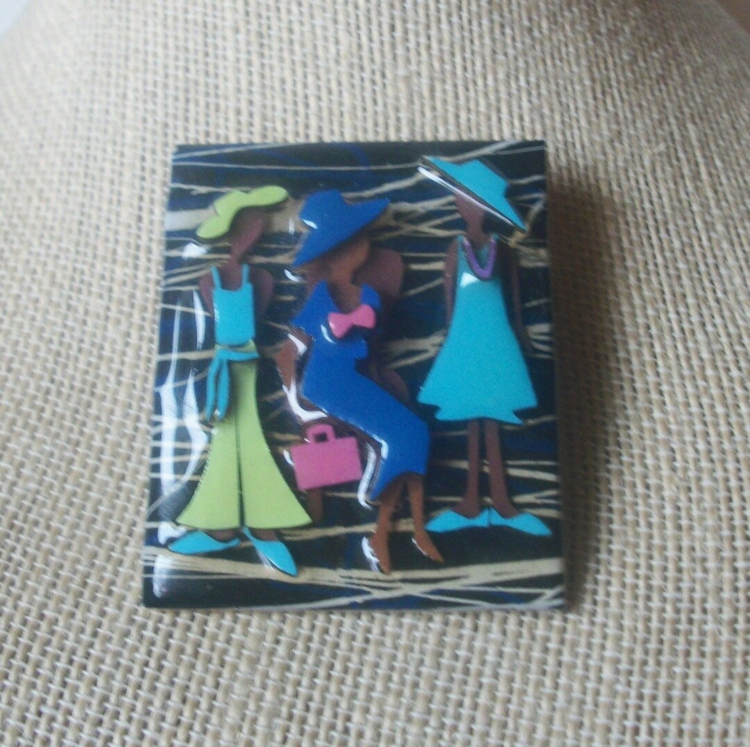 Vintage Brooch Pin LUCINDA Woman Pins Best Friend for Life Pins by ...