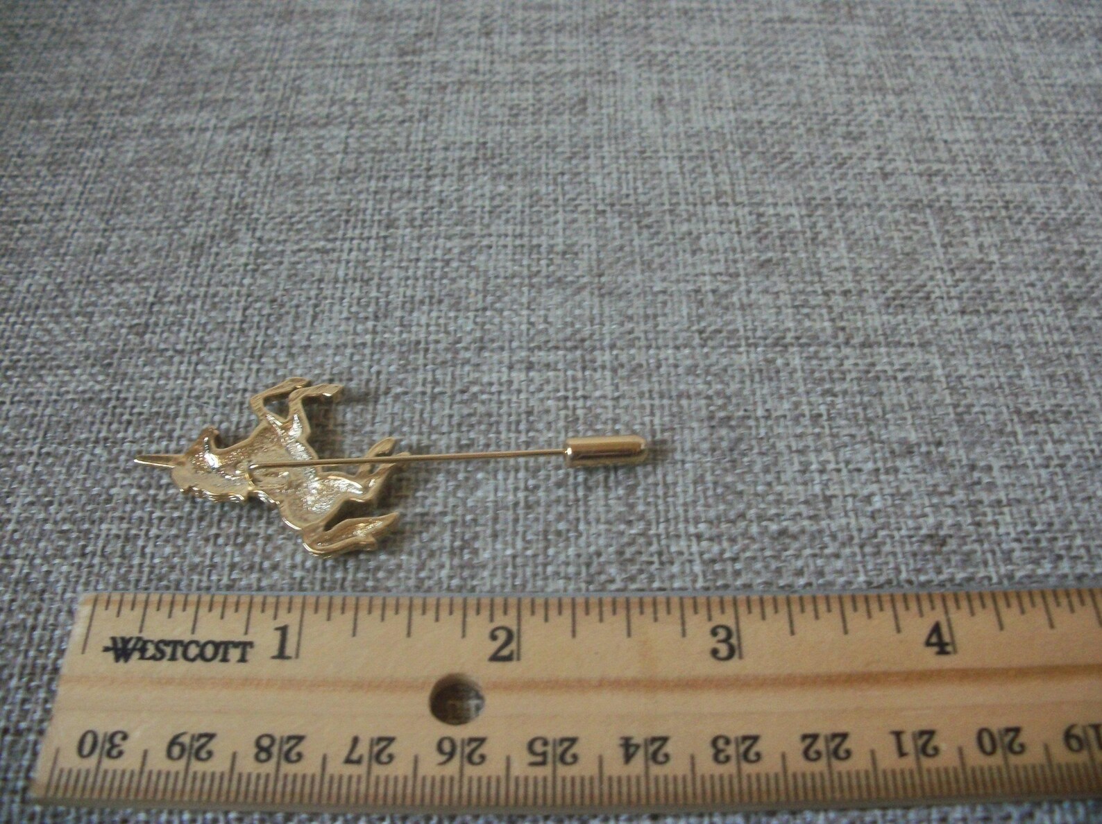 Vintage Unicorn Gold Tone Hat Stick Pin 032621 - Etsy