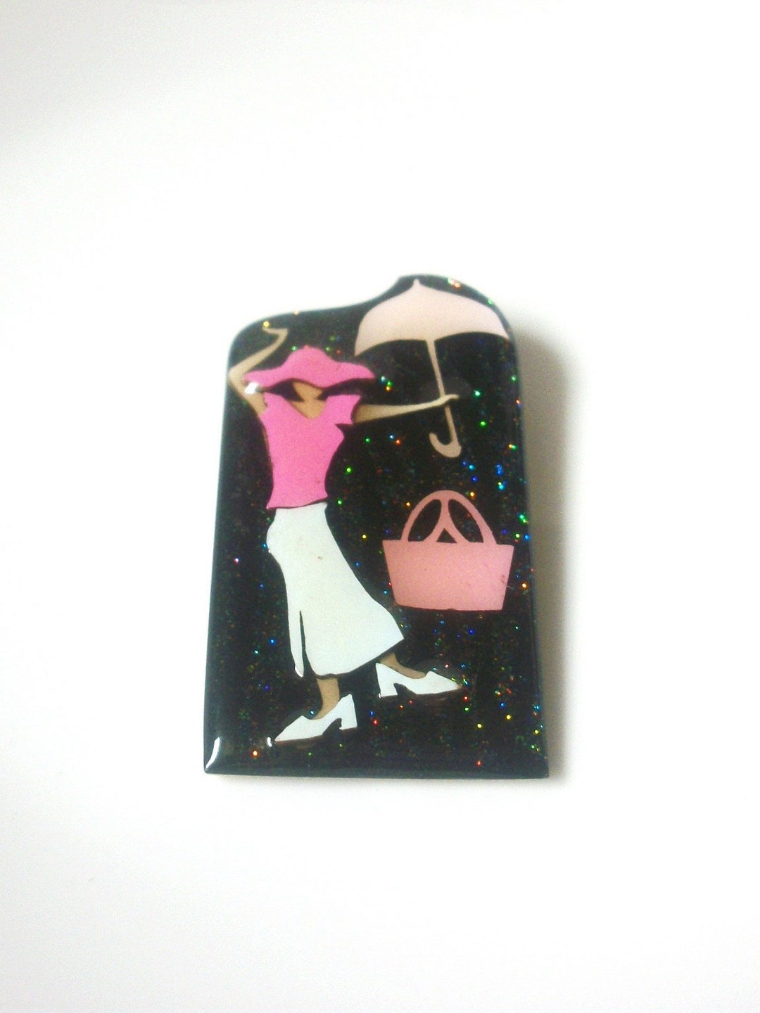 Vintage Lucinda Woman Pins Dancing in the Rain Lucinda Pins - Etsy