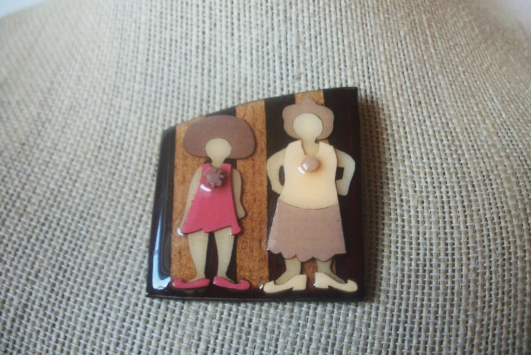 Vintage Lucinda Woman Pins, Friends for Life Nothing but Love, Pins by ...