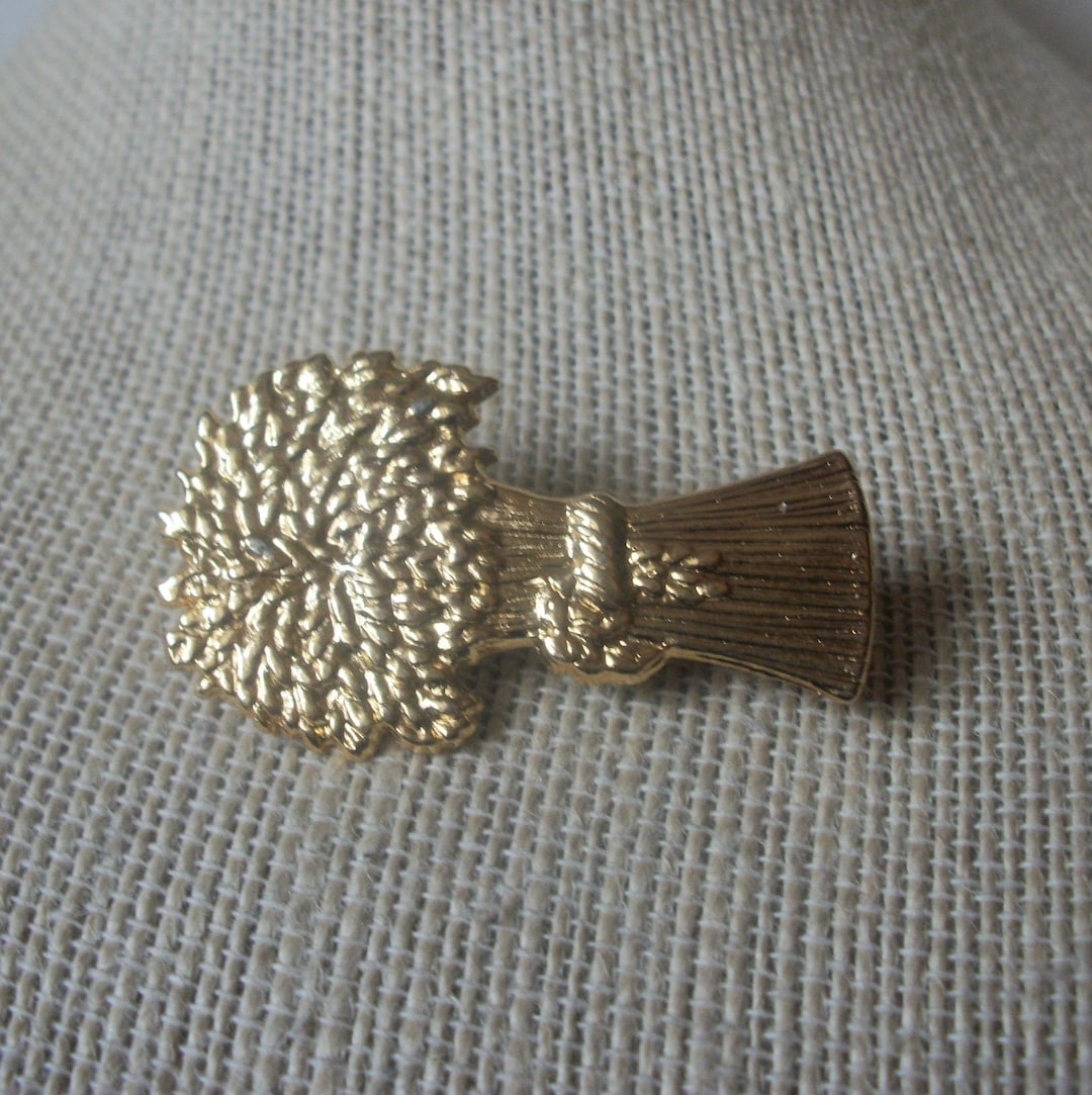 Vintage Jewelry Gold Tone Corn Stalks Brooch Pin 110720 - Etsy