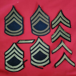 WW2 US Army US Army Air Force Enlisted Sleeve Rank Collection Must See ...