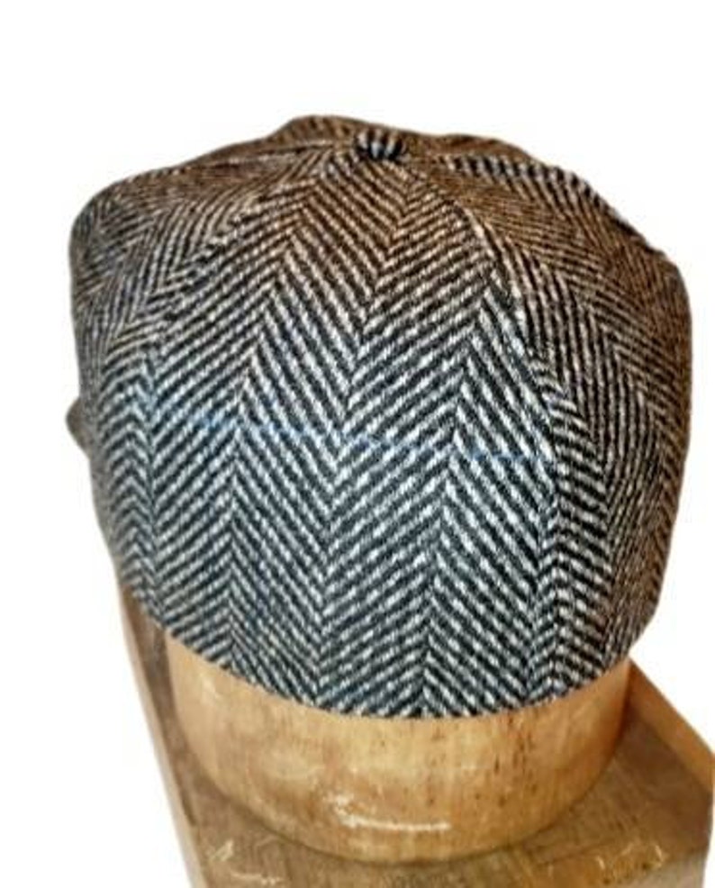 Vintage Mens Six Point Cap Ear Flaps Herringbone - Etsy