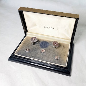 Mens ~ Vintage Art Deco ~ Formal Set ~ Shirt ~ Original Box ~ Hickok L ...