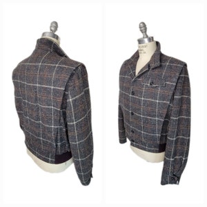 Vintage ~ Mens ~ Gusseted ~ Pleated ~ Back ~ Jacket ~ Quilted ~ Lining ...