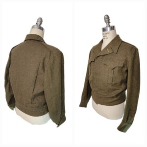 Vintage ~ Ike ~ Jacket ~ Battle ~ Dress ~ Serge ~ Blouse Belt Buclke ...