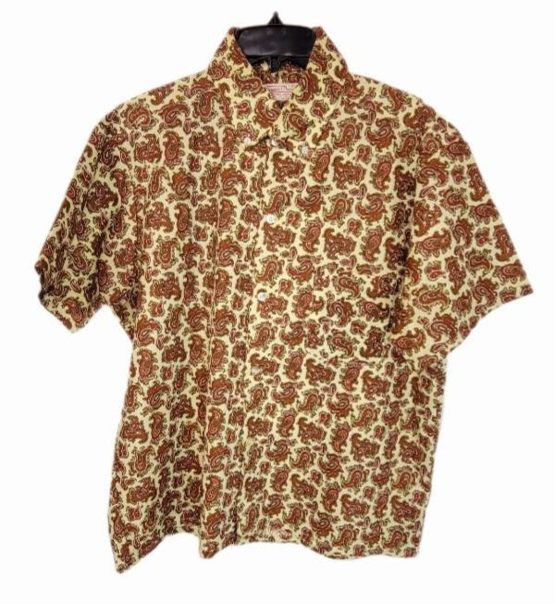 Vintage Men's NOS Short Sleeve Shirt Made in USA LARGE Deadstock ...