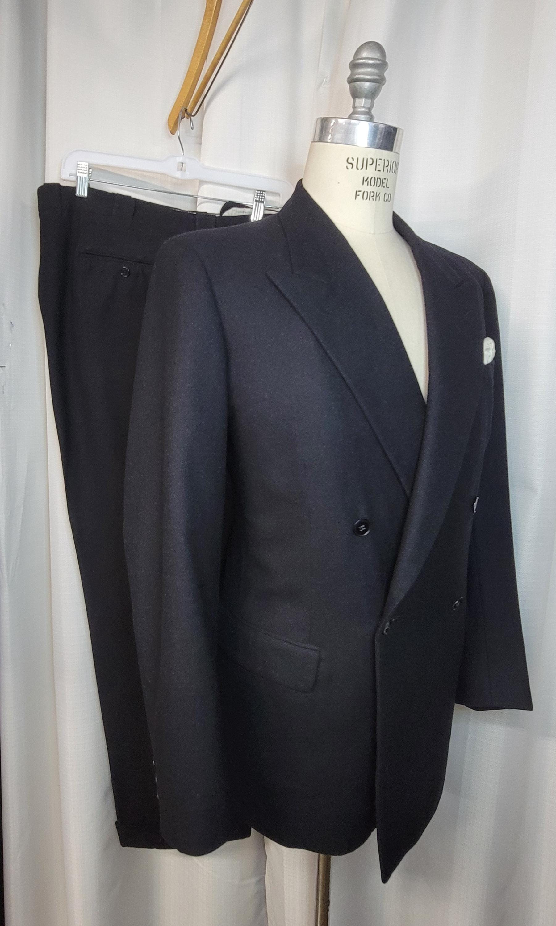 Mens Vintage ~ Double Breasted ~ Suit ~ European ~ German ~ Tailored ...