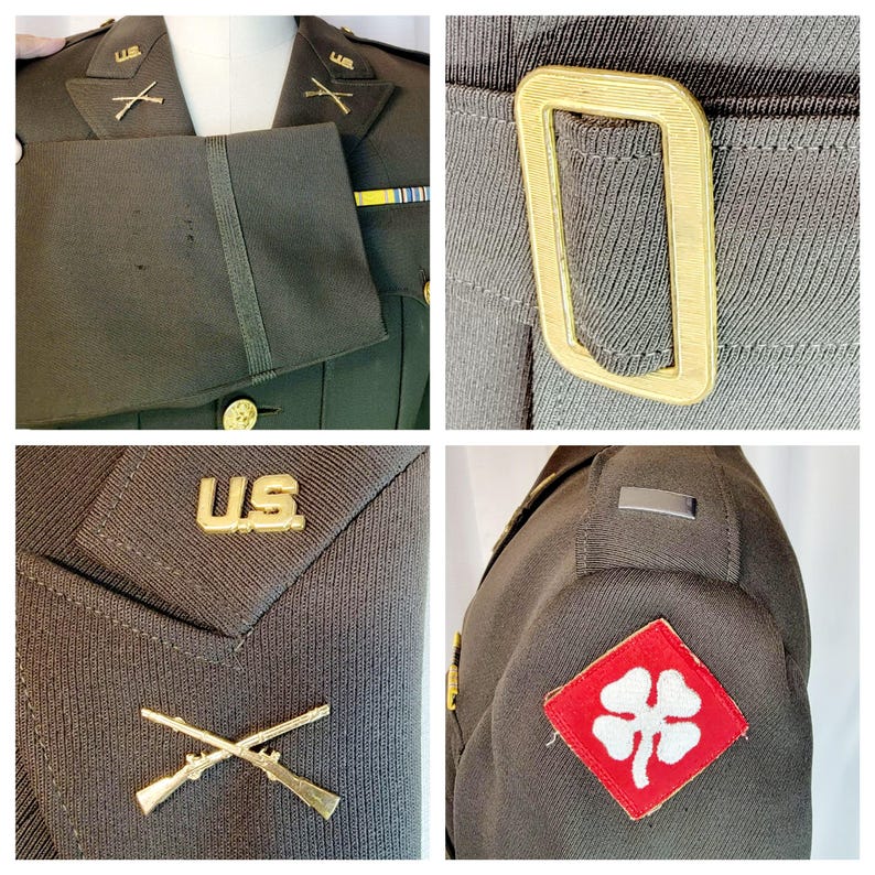 WW2 US Army Officers Dress Uniform 4th Army Uniform L@@k!!! - Etsy