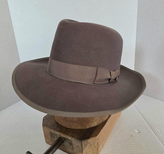 Vintage Men's Zootsuit Pachuco Fedora Hat Super Wide … - Gem