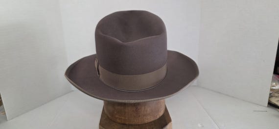Vintage Men's Zootsuit Pachuco Fedora Hat Super Wide … - Gem