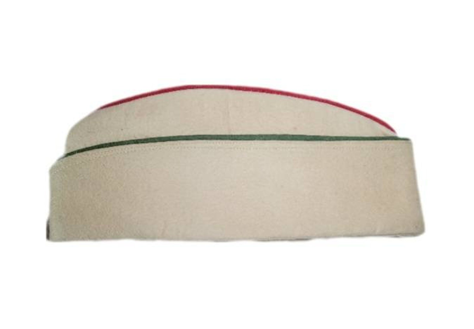 Vintage ~ Side ~ Cap ~ Cream ~ Red ~ Green ~ Italian ~ Parade ~ L@@k ...