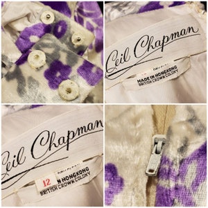 Women's ~ Bold Print ~ 1960's ~ 1970's ~ Velveteen ~ Ceil Chapman ...
