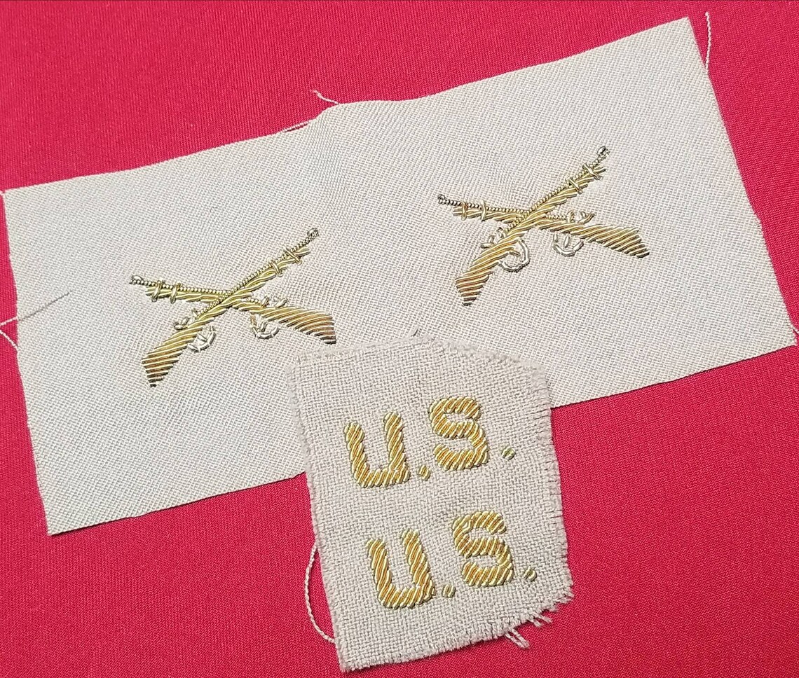 WW2 Rare Bullion Army US & Cross Rifles Insignia NOS L@@k!!!! - Etsy