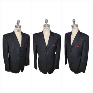 Mens ~ Baroni ~ Couture ~ Striped ~ Suit ~ Light Weight ~ Must See ...
