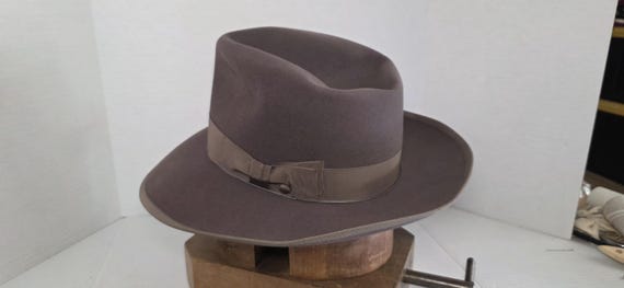 Vintage Men's Zootsuit Pachuco Fedora Hat Super Wide … - Gem