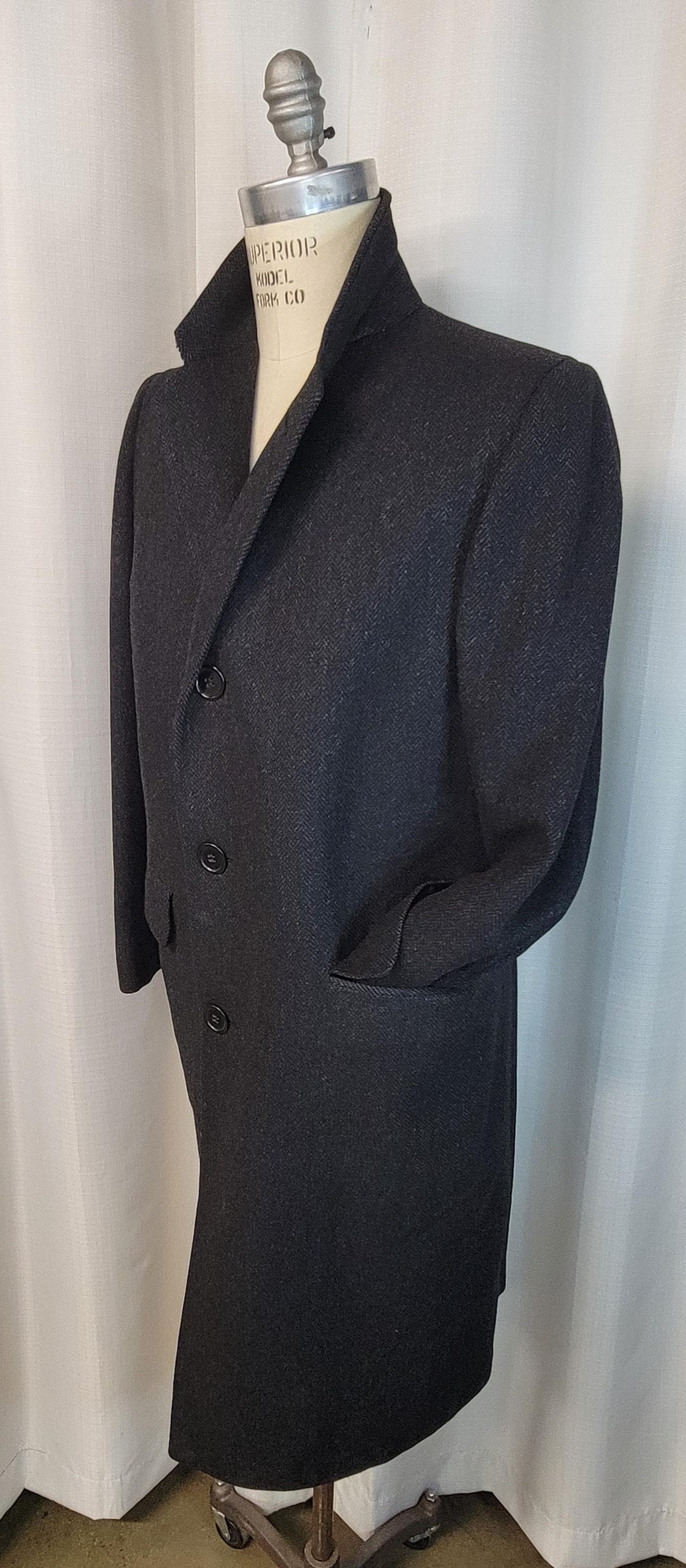 Vintage ~ Men's ~ Rogers Peet Company ~ Topcoat ~ Overcoat ...
