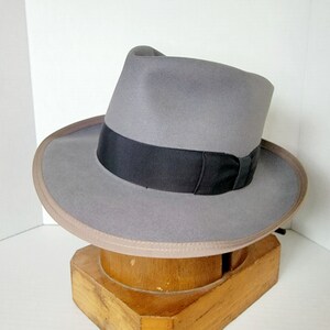 Vintage Men's Grey Fedora Noir Weatherby Hatters Must See - Etsy