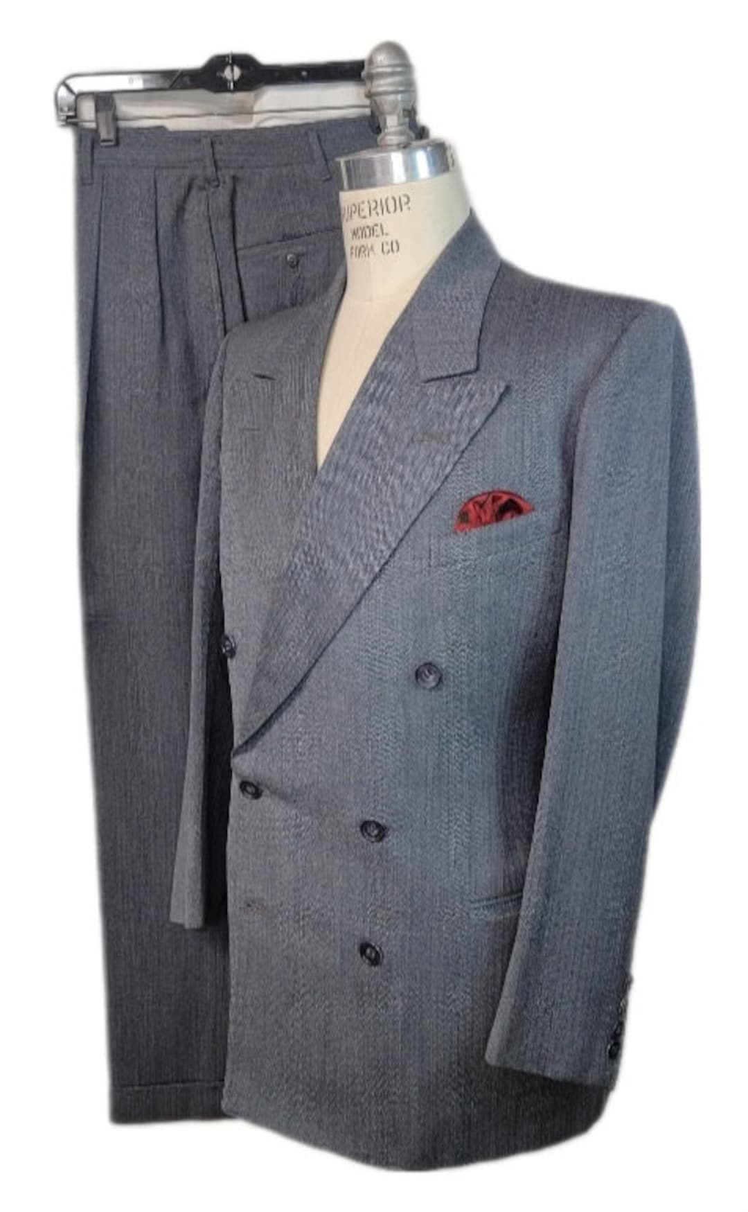 Vintage ~ Men's ~ Double Breasted ~ Wool ~ Suit ~ Must See!!! - Etsy