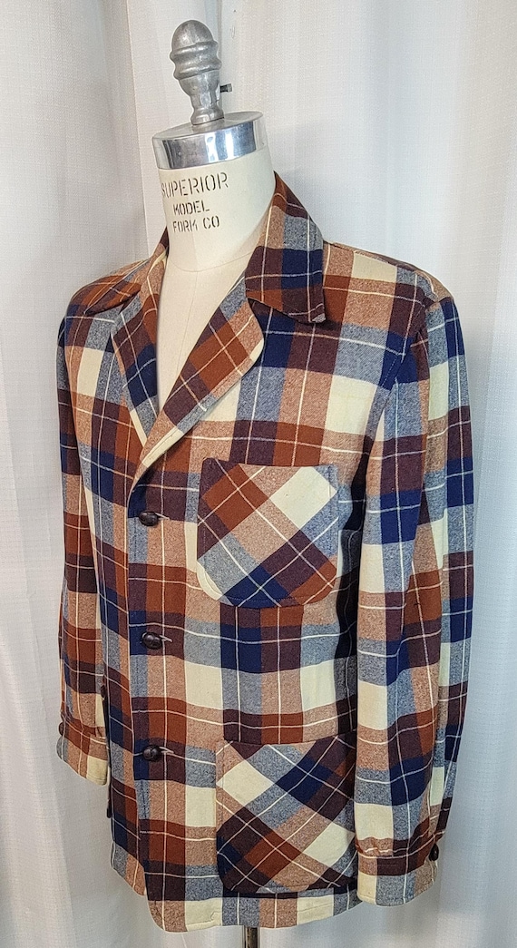 Vintage ~ Mens ~ Pendleton Jacket ~ Incredible ~ Colo… - Gem