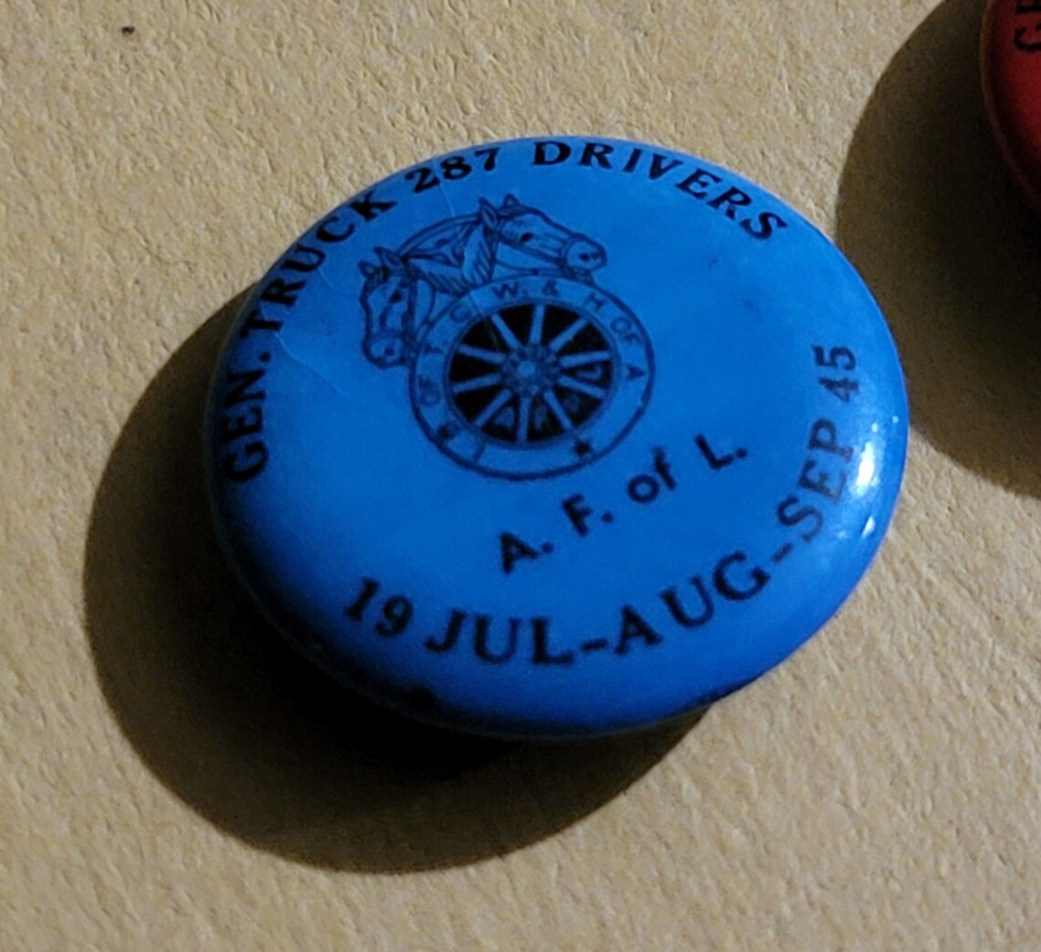 Vintage Teamsters 1945 1946 1947 Union Pins L@@k!!! - Etsy