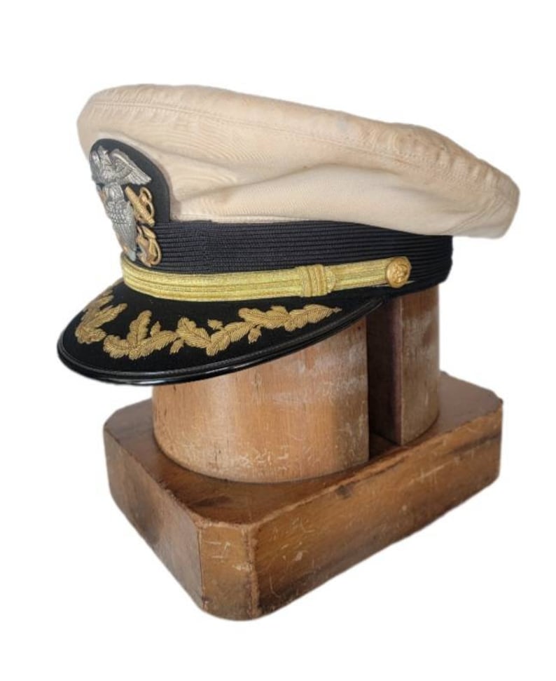 WW2 US Navy Officers Commanders Visor Service Hat Must - Etsy