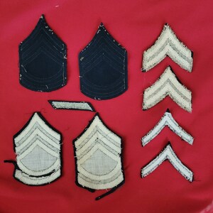 WW2 US Army US Army Air Force Enlisted Sleeve Rank Collection Must See ...
