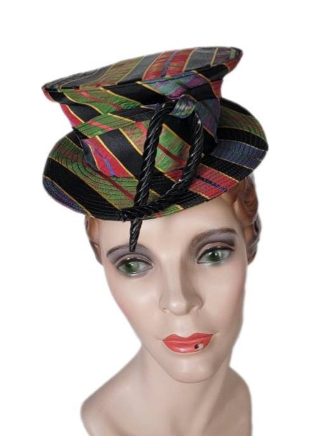 Vintage ~ Women's ~ Fascinator ~ Colorful ~ Topper ~ Beautiful ~ Tilt ...