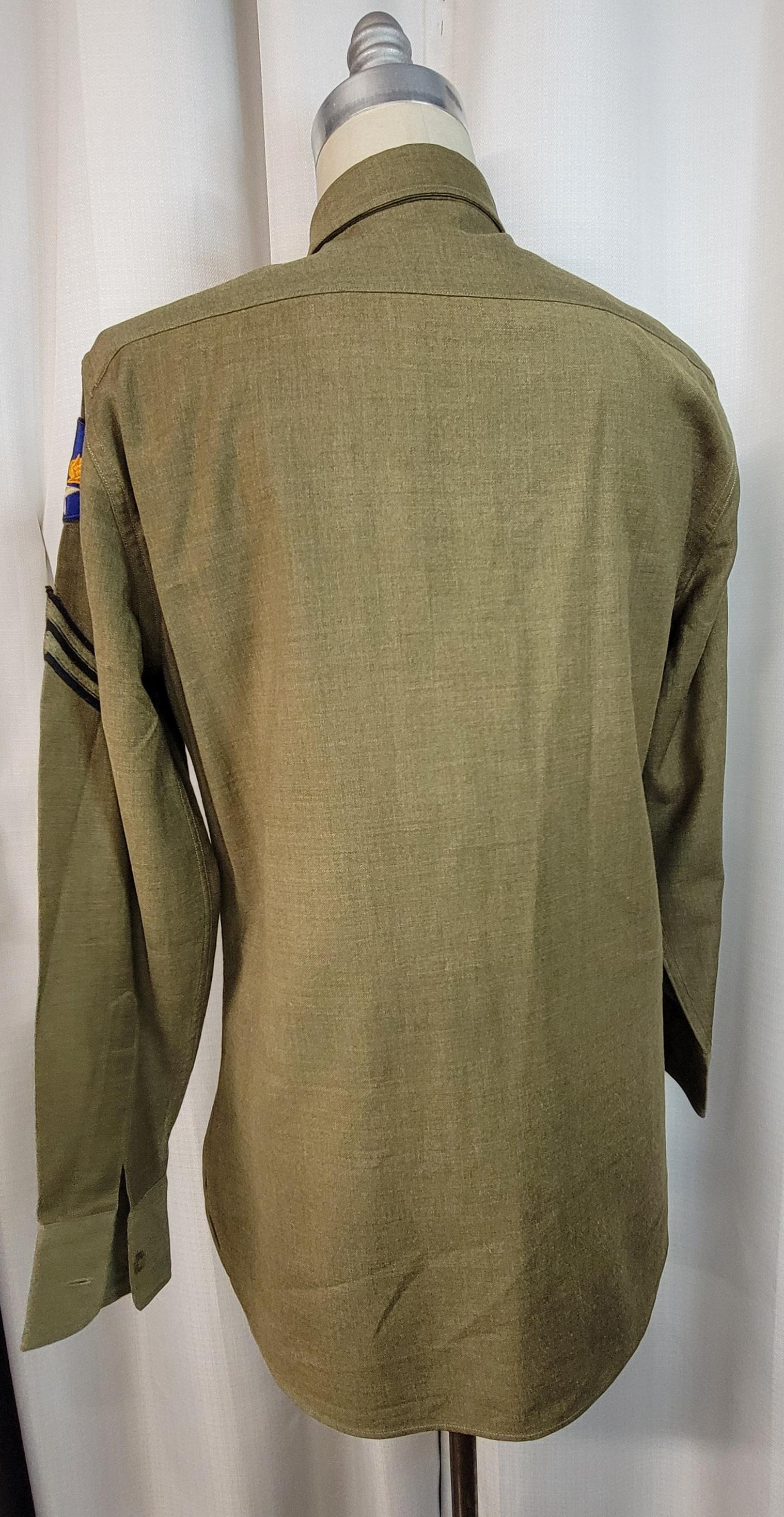 WW2 Nco's Army Air Force USAAF Corporal Uniform Shirt L@@k!!! - Etsy