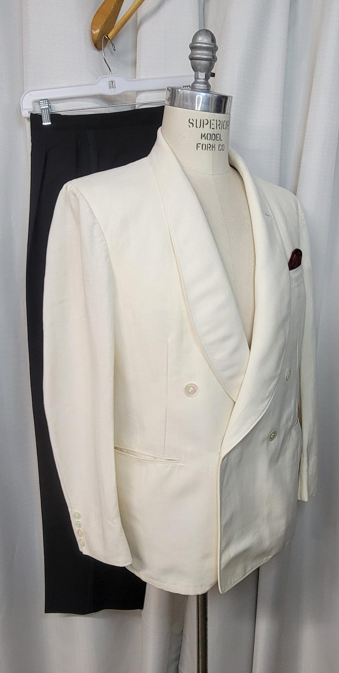 Vintage ~ Mens ~ Palm Beach Cloth ~ Double Breasted ~ Dinner Jacket ...
