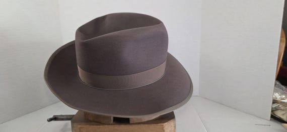 Vintage Men's Zootsuit Pachuco Fedora Hat Super Wide … - Gem