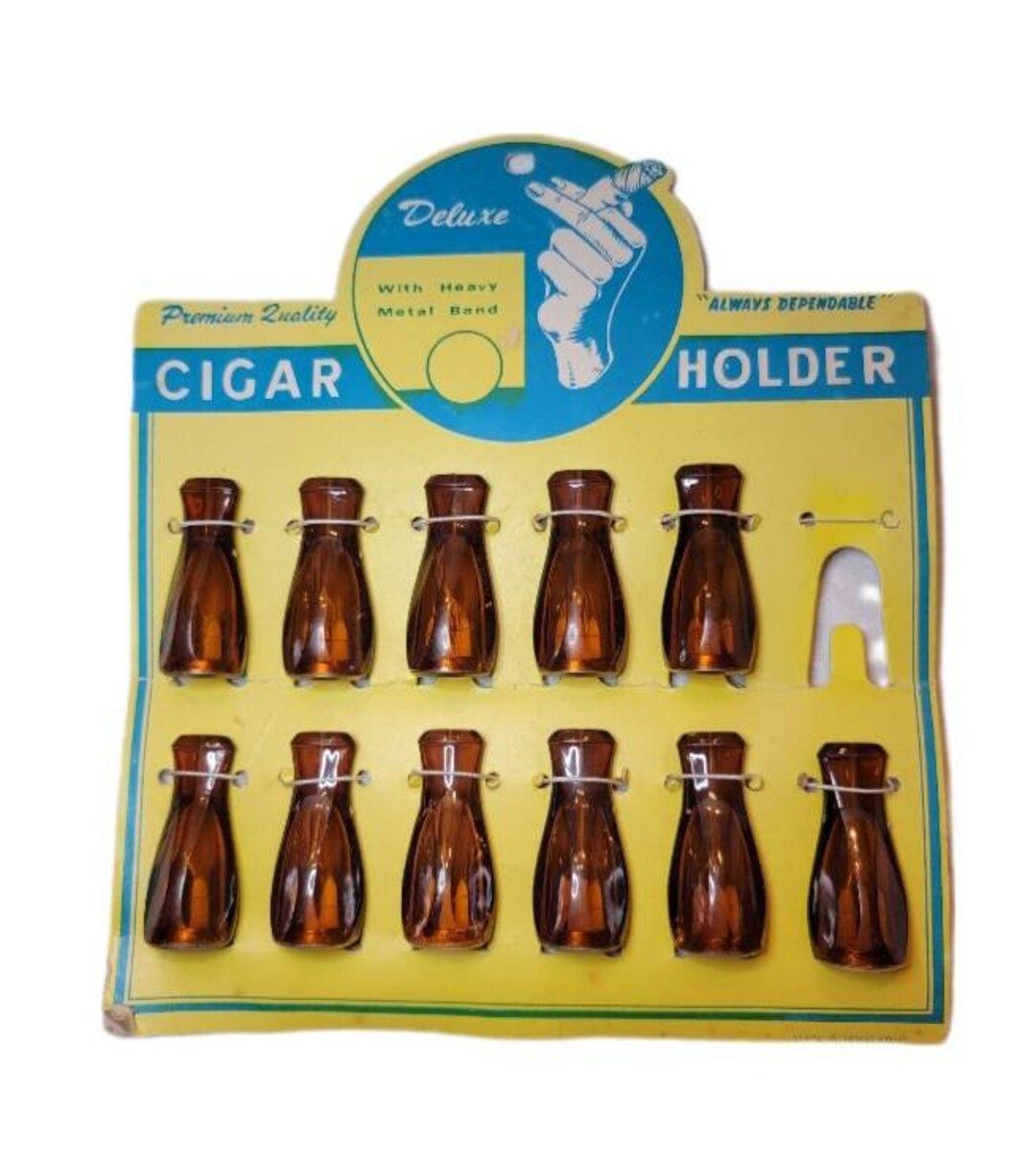 Vintage Cigar Holder Display Deluxe Metal Band Must See - Etsy